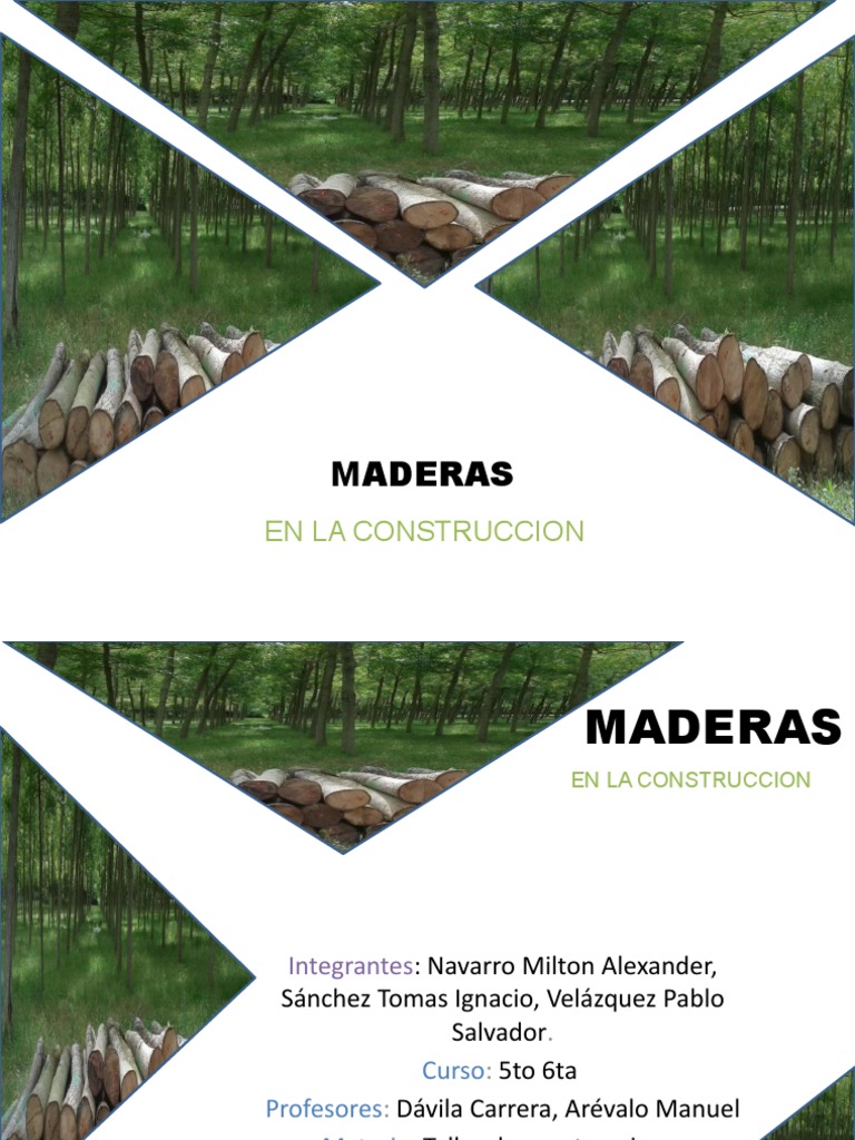 Maderas en La Construccion 2023 | PDF | Madera | Hormigón