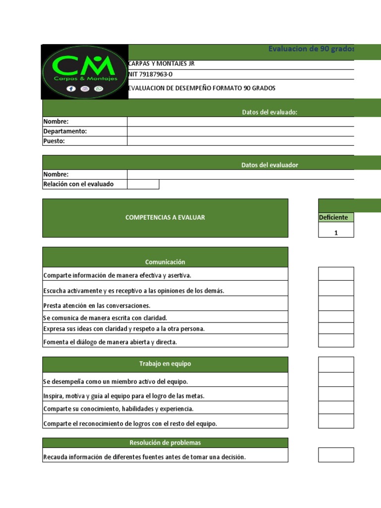 Evaluacion 90 Grados | PDF