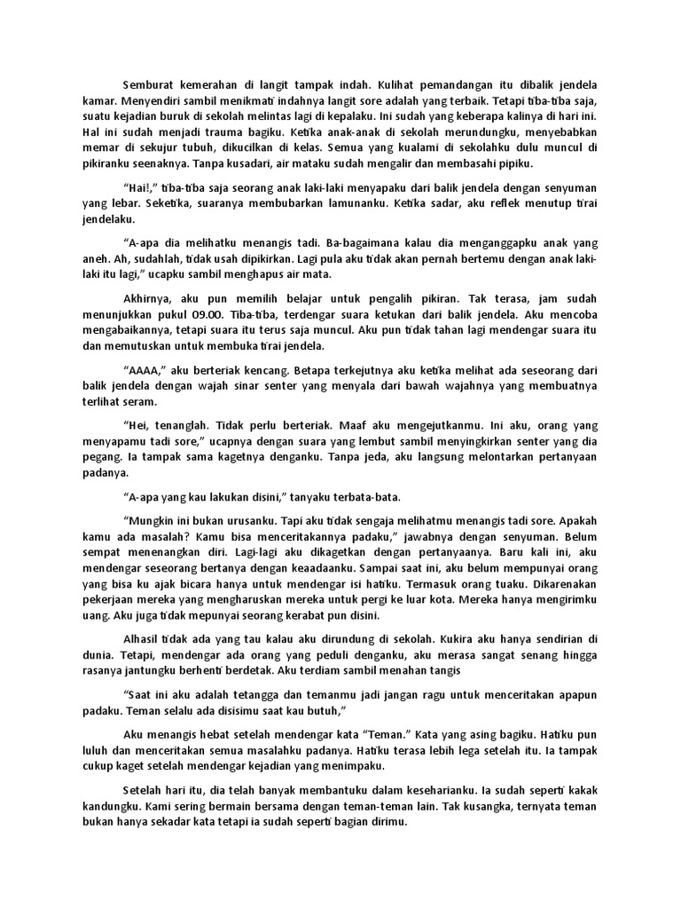 Semburat Kemerahan Di Langit Tampak Indah | PDF