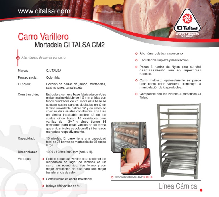 carro varillero mortadela ci talsa cm2 [09410904] | PDF