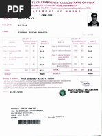 CA Inter Marksheet | PDF | Accounting | Accountant