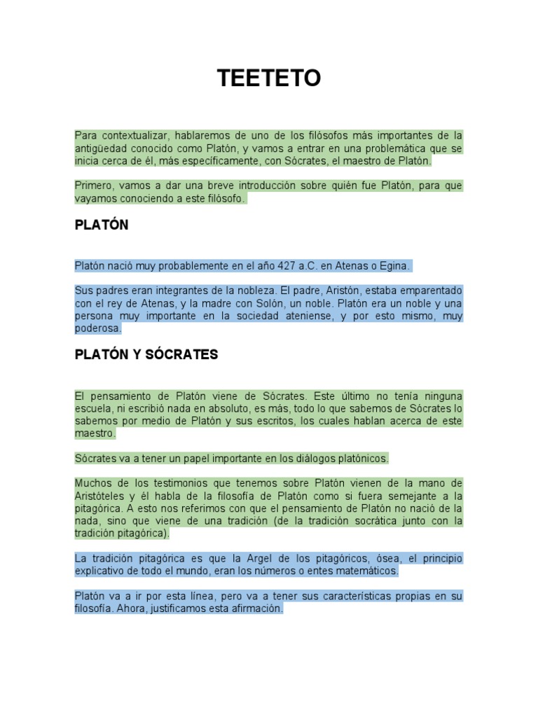 Teeteto Pdf