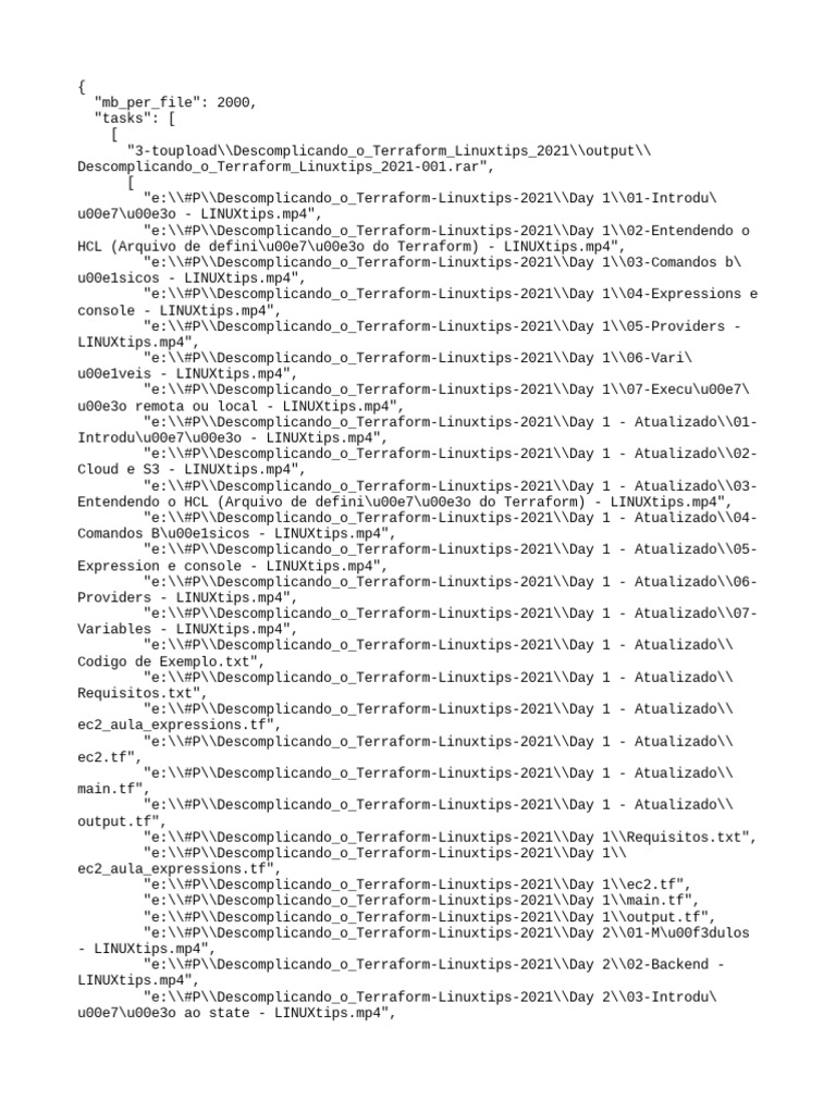 Descomplicando o Terraform Linuxtips 2021 | PDF