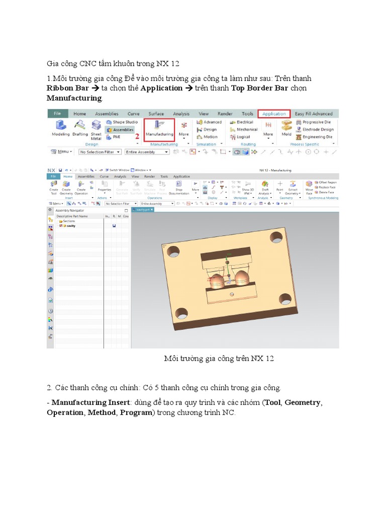 Module Gia Công CNC Trong NX 12 | PDF