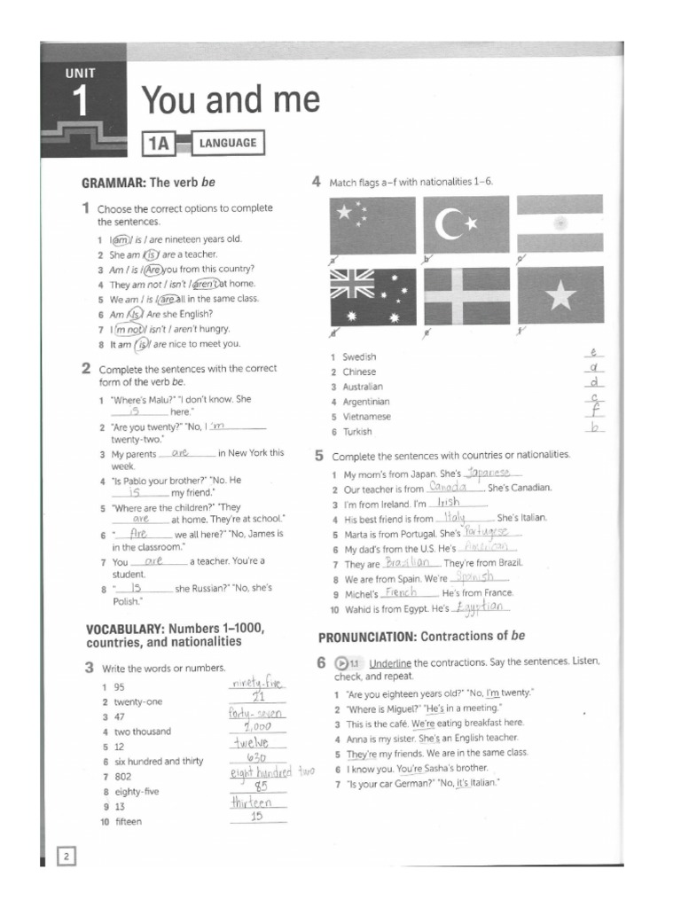 Workbook Unit 1 LEVEL 3 | PDF