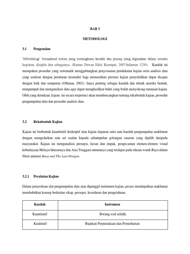 Bab 3 Metodologi | PDF