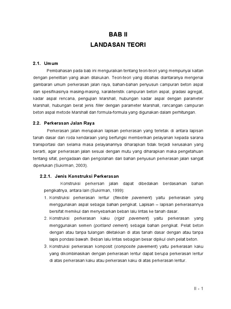 Teori Perkerasan Jalan dan Laston | PDF | Sains & Matematika