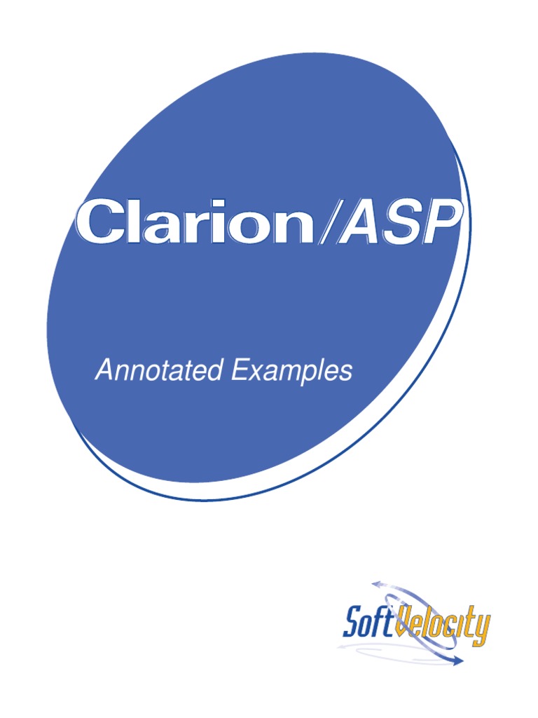 Clarion Asp Annotated Examples Pdf Microsoft Sql Server Databases 