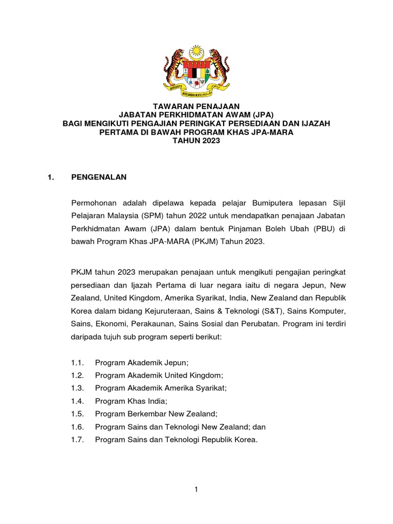 Iklan JPA MARA 2023 | PDF