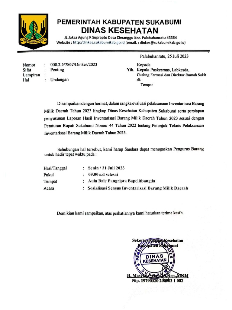 Undangan Sensus | PDF