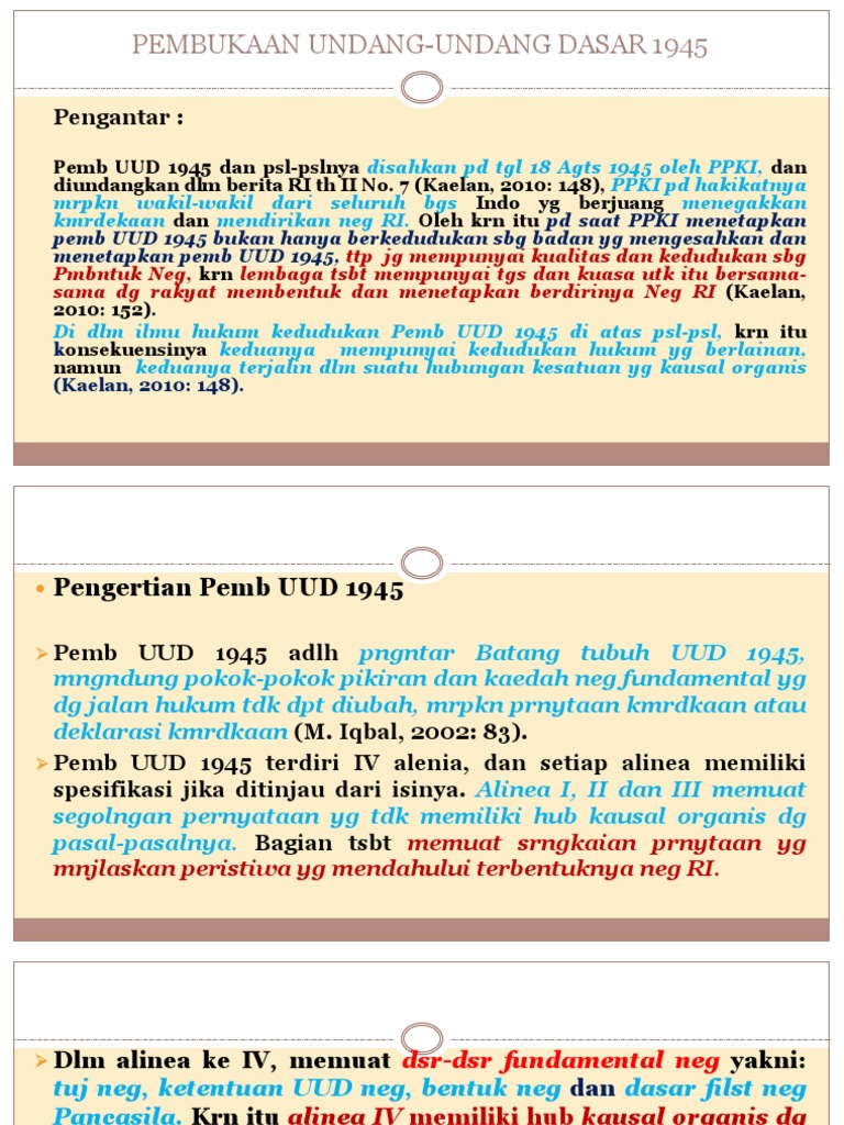 Pembukaan Uud 1945 | PDF