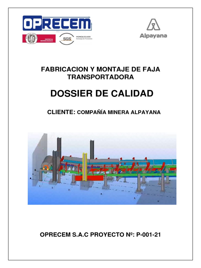 Dosier de Faja Transportadora | PDF