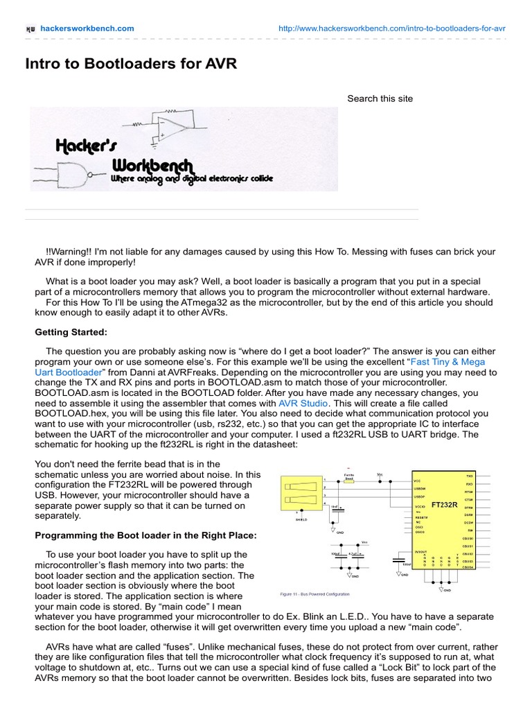 Intro To Bootloaders For AVR | PDF | Booting | Bit