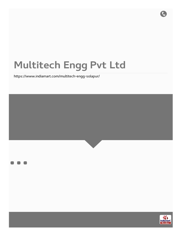 Multitech Engg PVT LTD | PDF