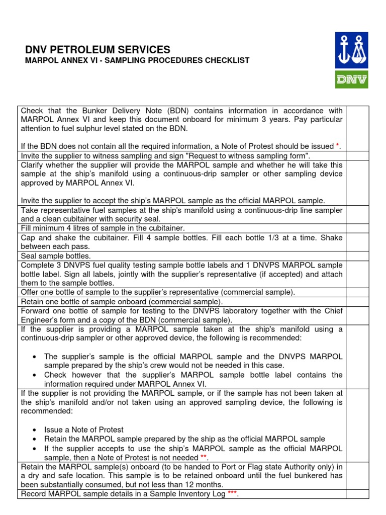 Marpol Annex VI - Testing Procedure | PDF | Technology & Engineering