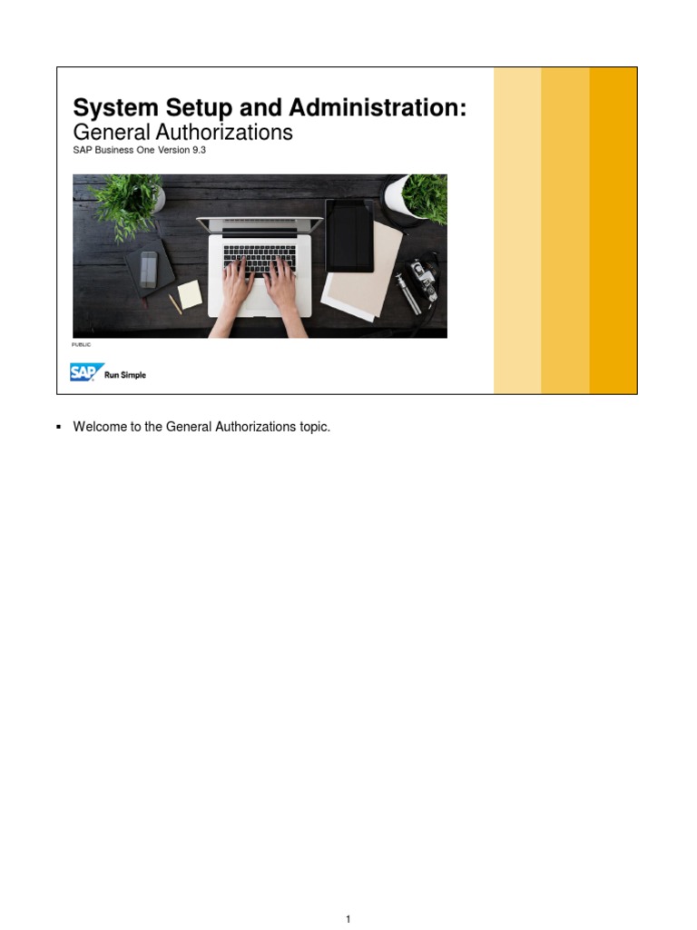 93 Impl 32 SystemSetup GeneralAuthorizations | PDF | Menu (Computing) | Microsoft Excel