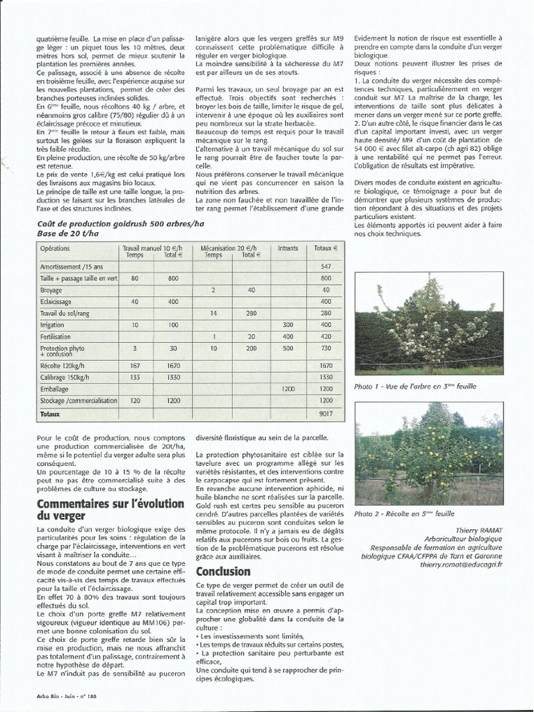 Conception Verger Bio 2 | PDF