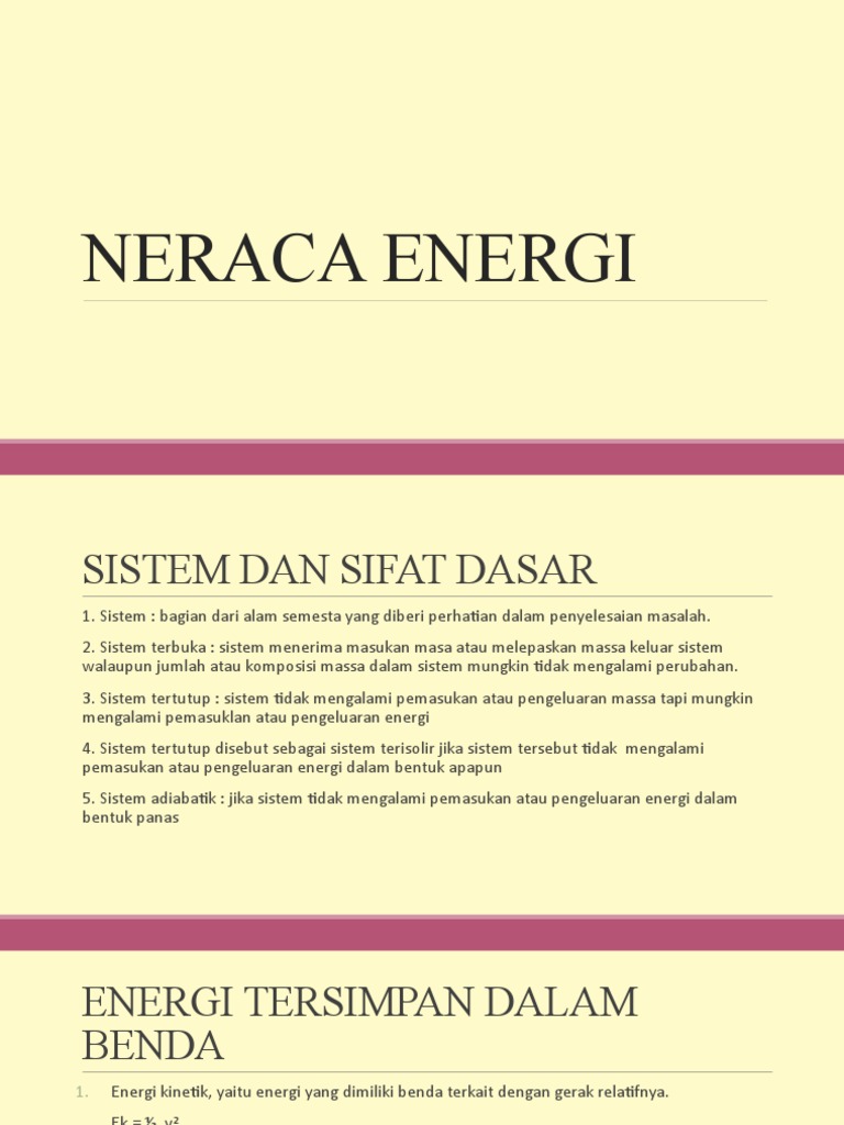 (15) NERACA ENERGI | PDF