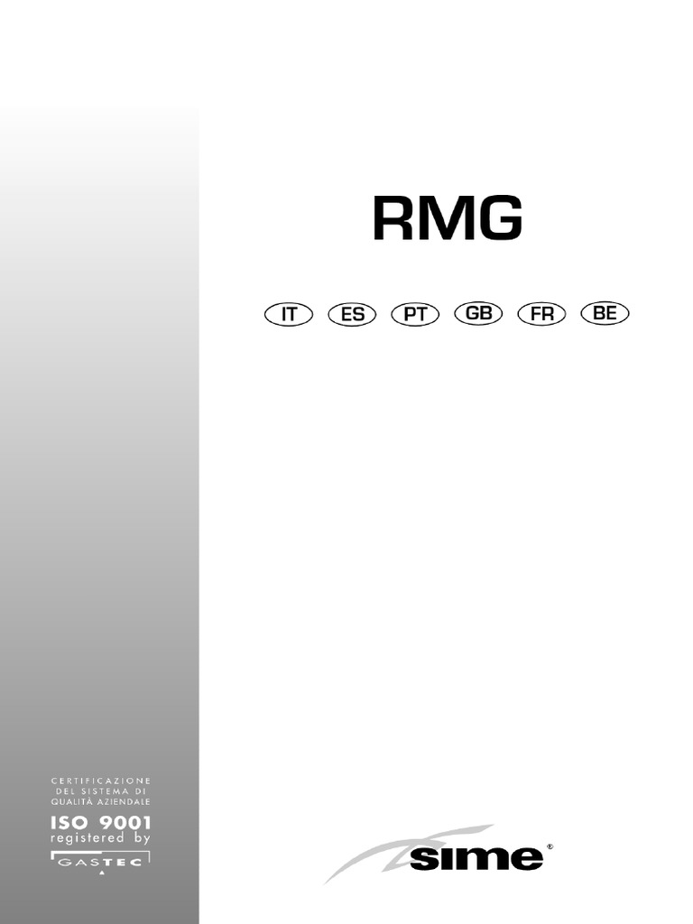 Sime RMG Series, RMG 90, RMG 100, RMG 80 Manual de Usuario - Manualzz | PDF