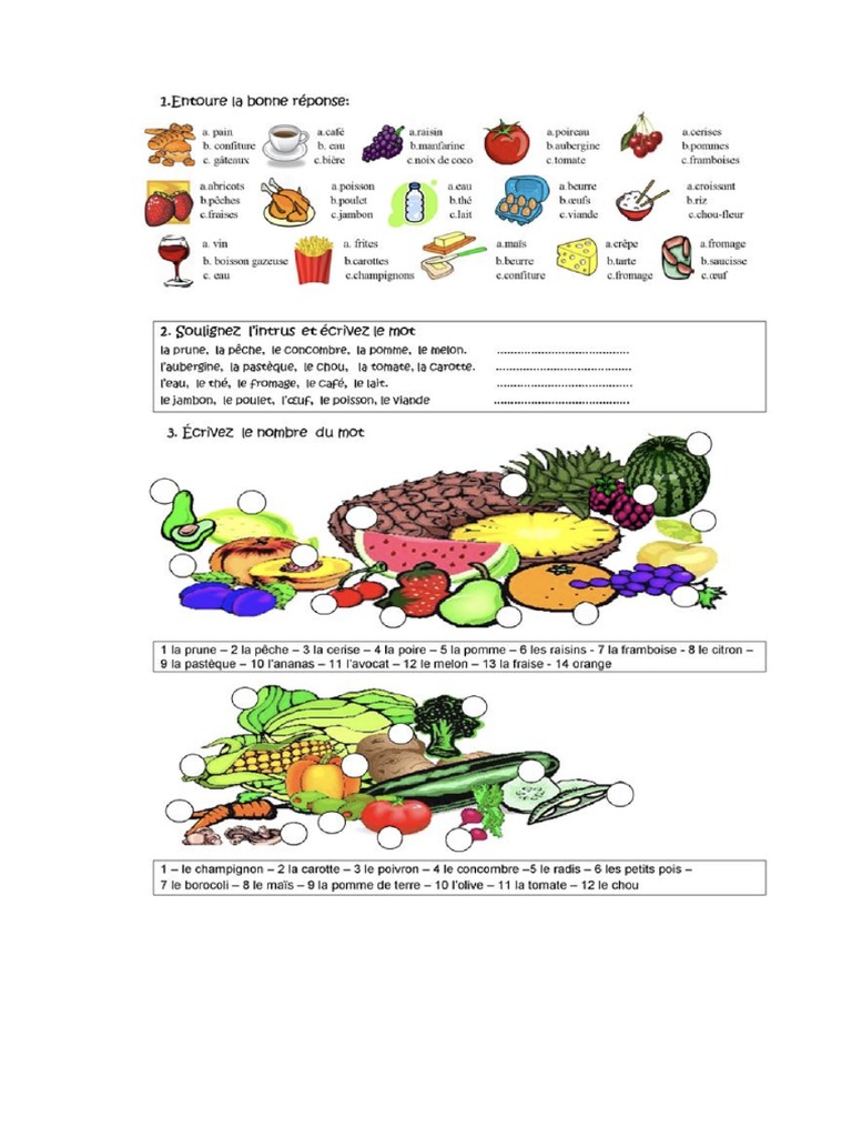 LES ALIMENTS | PDF