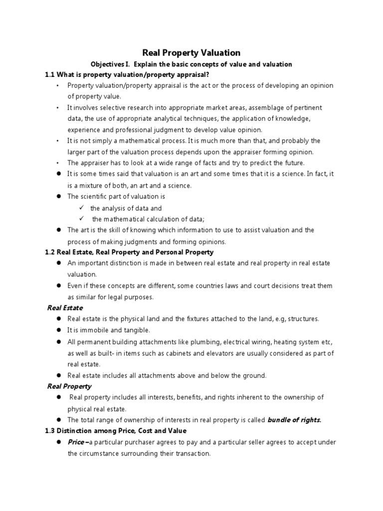 Real Property Valuation | PDF | Real Estate Appraisal | Discounted Cash ...