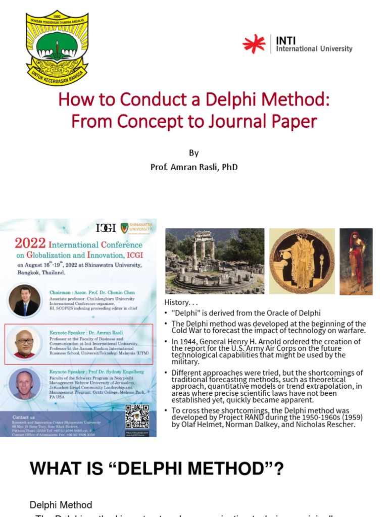 Conducting the Delphi Method Guide | PDF | Career & Growth