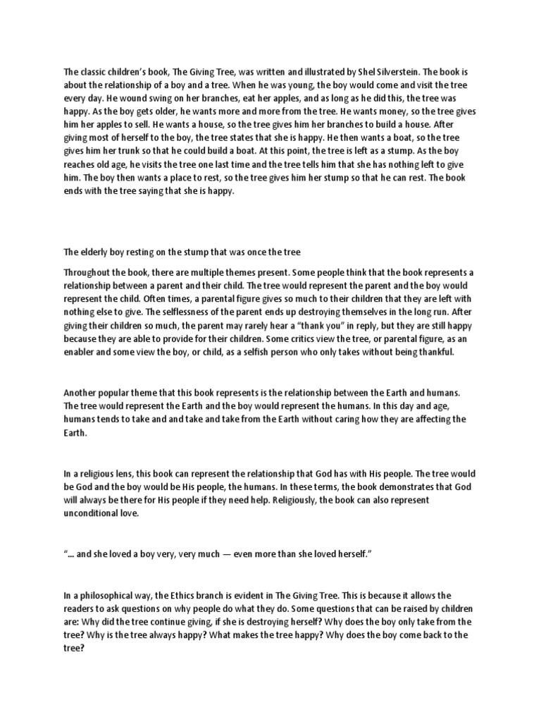 The Giving Tree | PDF