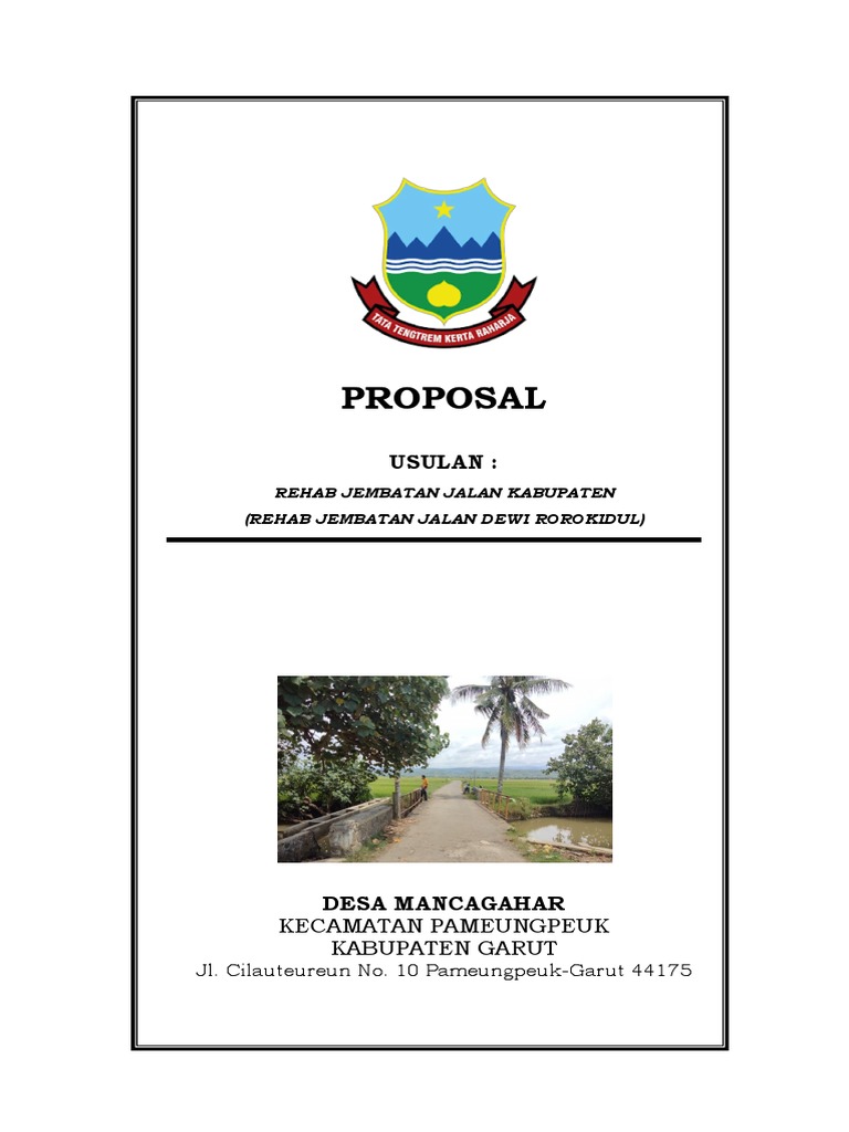 Proposal Jembatan Jalan Dewi Rorokidul RKPD 2024 | PDF