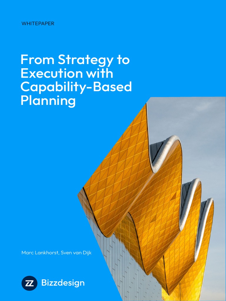Whitepaper From Strategy To Execution With Capability Based Planning Pdf