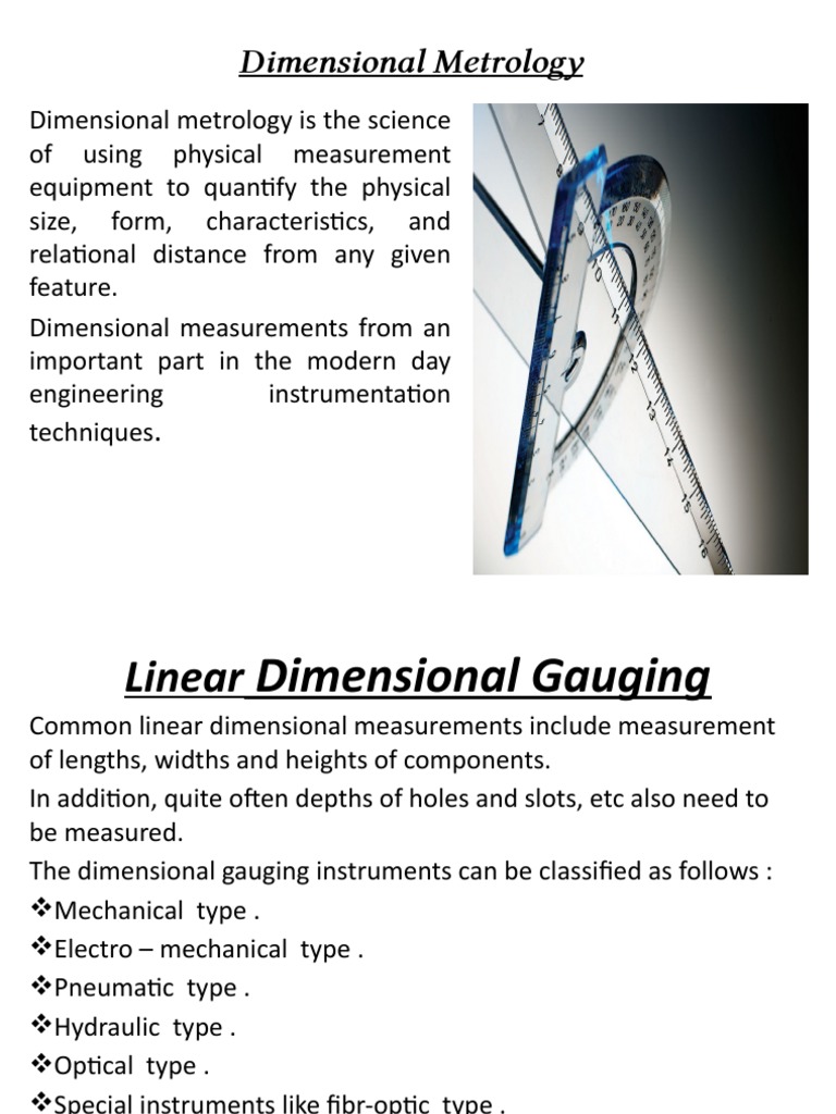 Overview of Dimensional Metrology | PDF | Art | Technology & Engineering