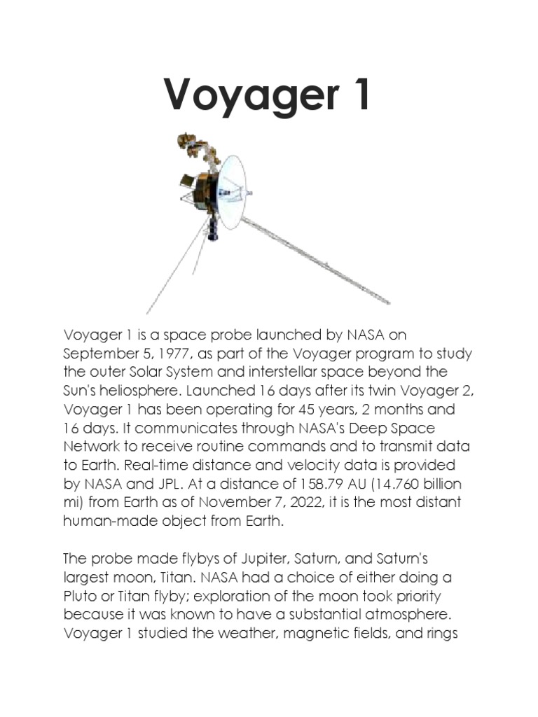 Voyager 1 | PDF