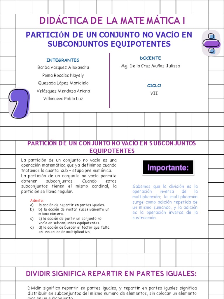 Exposicion de Mate. I-Grupo 4 | PDF | División (Matemáticas) | Conjunto (Matemáticas)