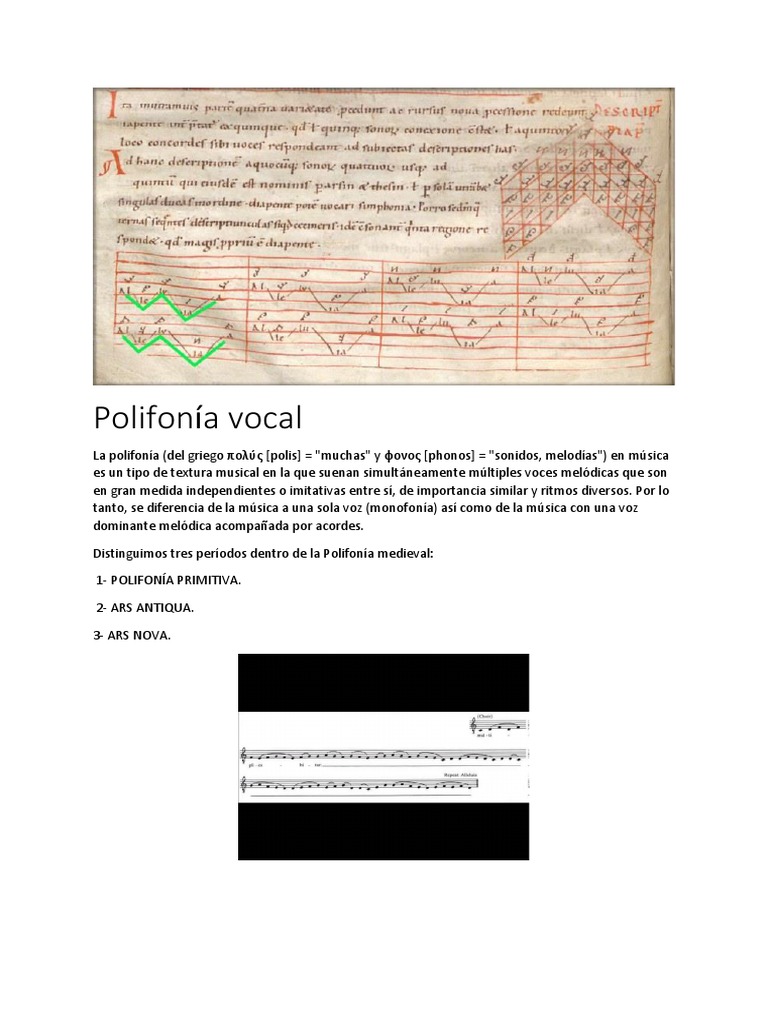 Historia de la Polifonía Vocal Medieval | PDF | Arte
