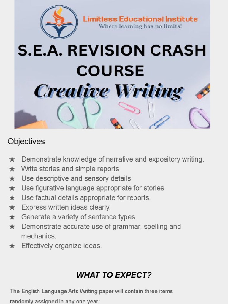 Creative Writing Skills and Techniques | PDF | Language Arts & Discipline