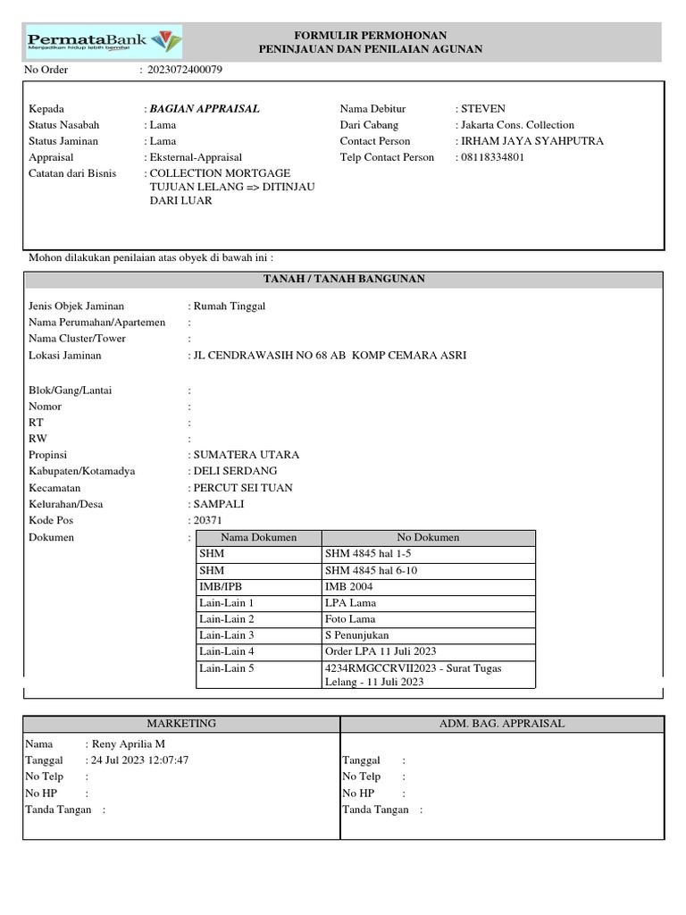 Form Order | PDF