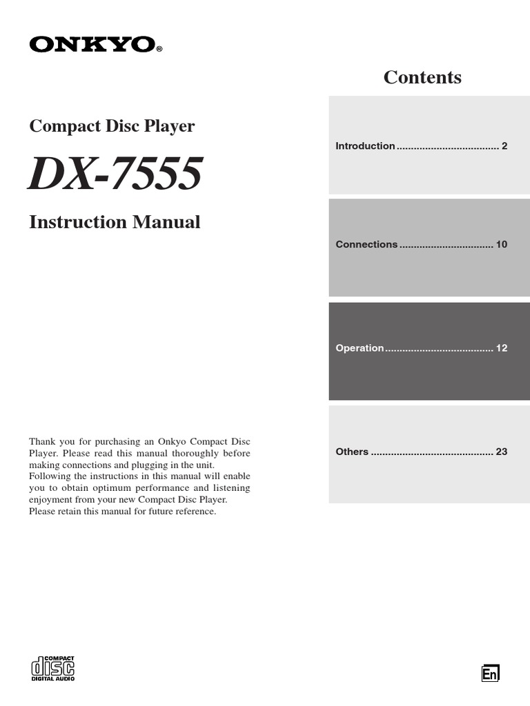 Dx-7555 Manual e | PDF