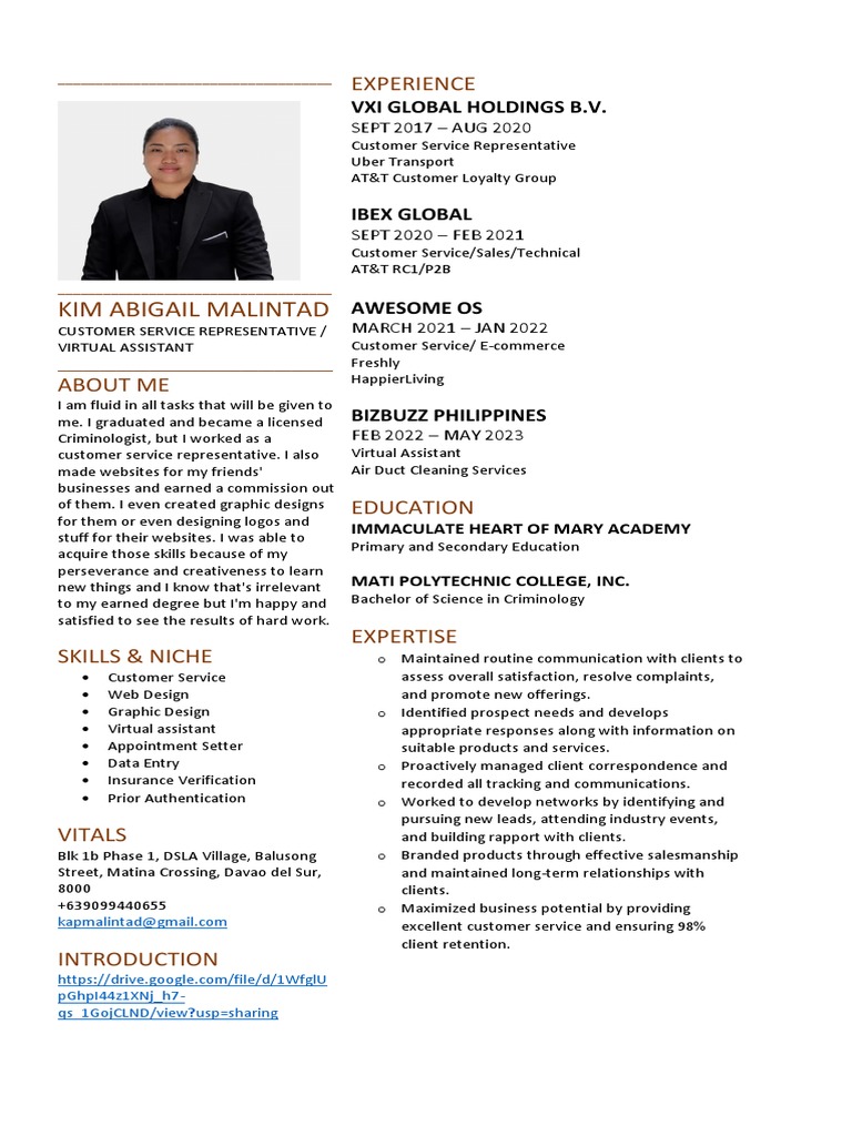 RESUME Kim Abigail Malintad | PDF