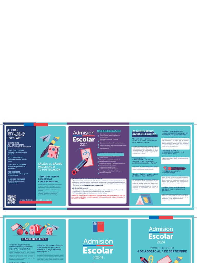 Tríptico (manual postulante) 20x15cm word | PDF