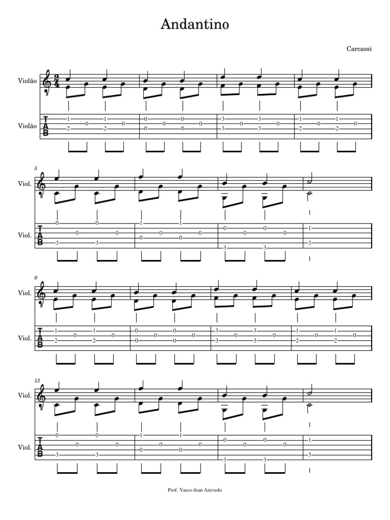 Andantino - Carcassi | PDF