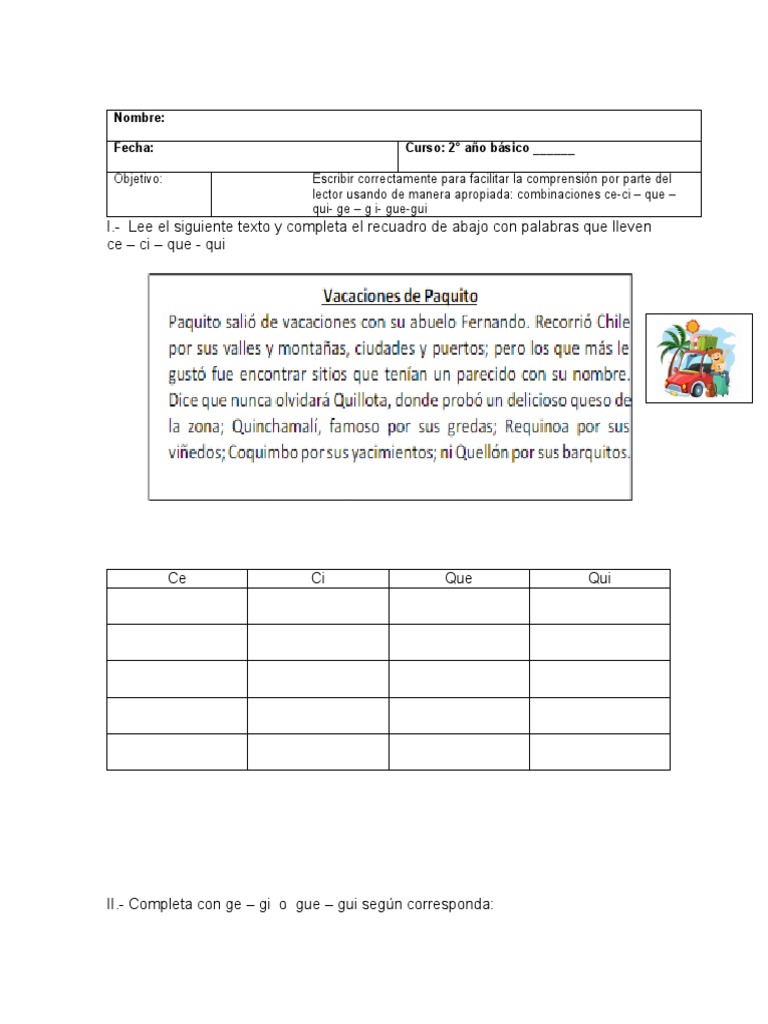 Uso Ce-Ci-Que-Qui 2 Basico | PDF
