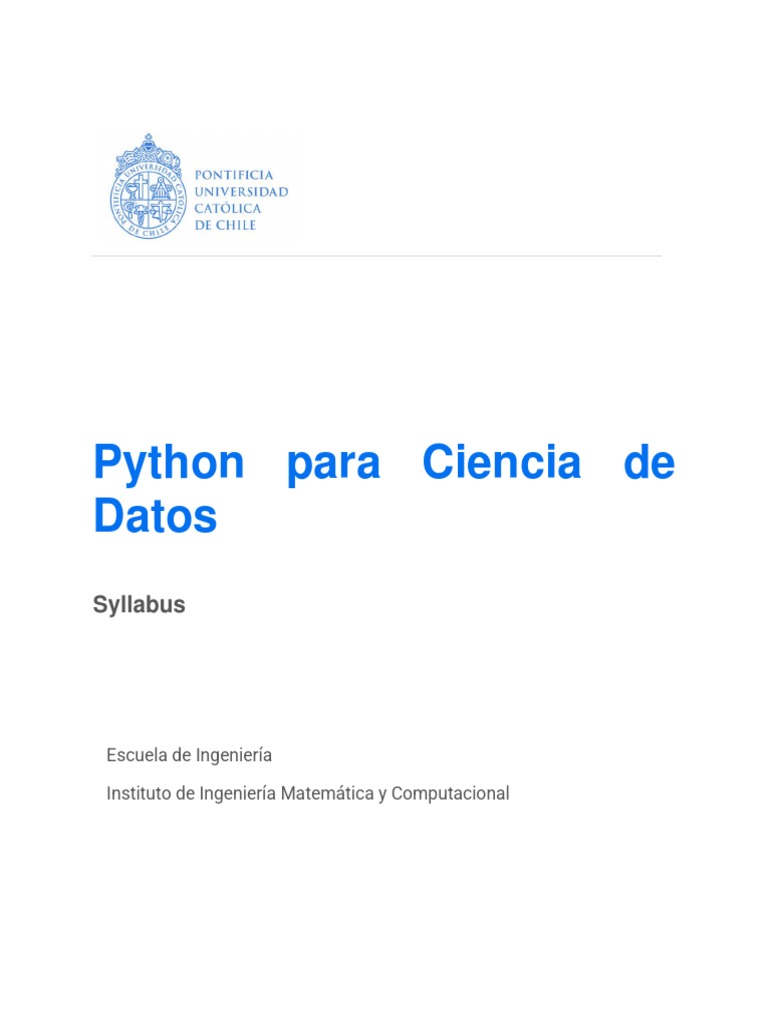 AYj4EO8 S46I BDvPyuOvw Syllabus Python para Ciencia de Datos | PDF ...