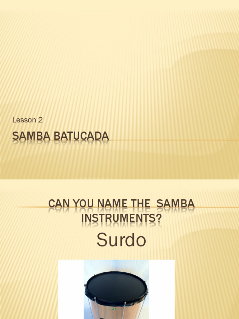 Samba Bateria Name The Instrument | PDF