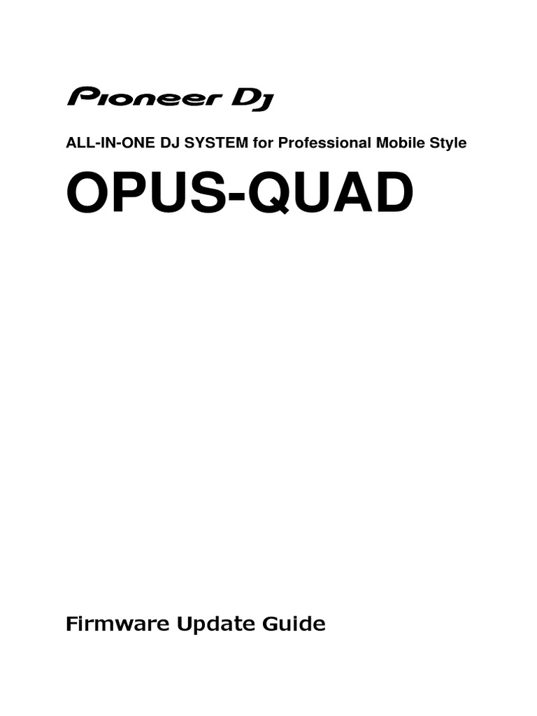 OPUS-QUAD Update Guide En | PDF | Usb | Computer File