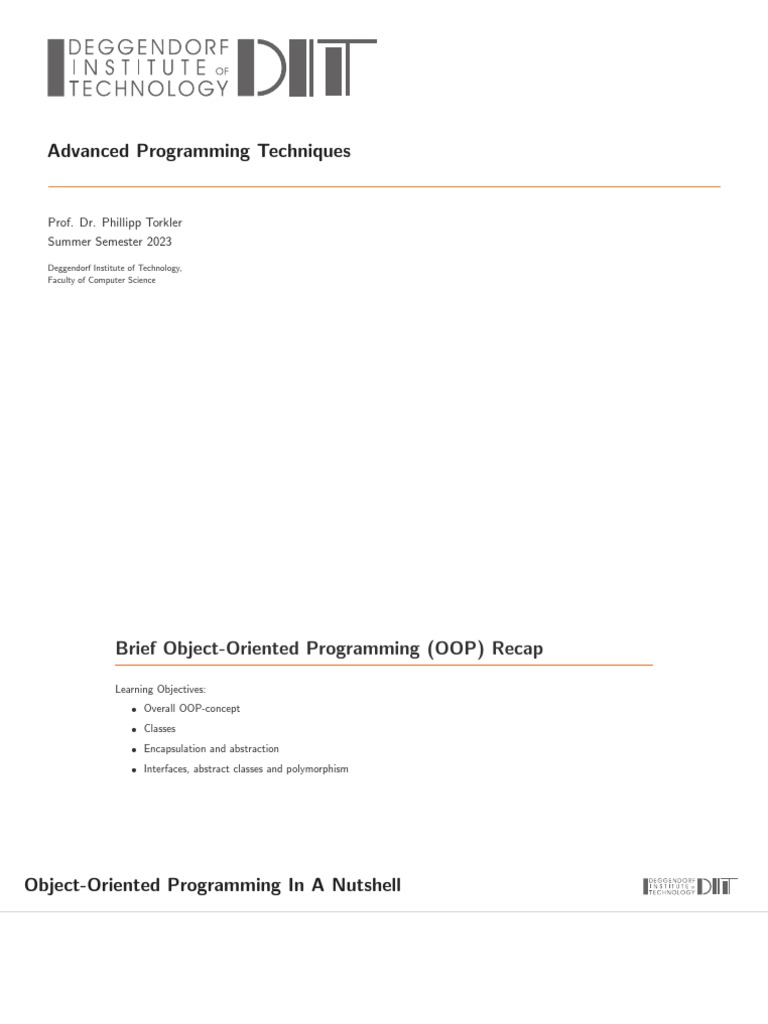 Apt Part2 01 Pdf Class Computer Programming Object Oriented Programming