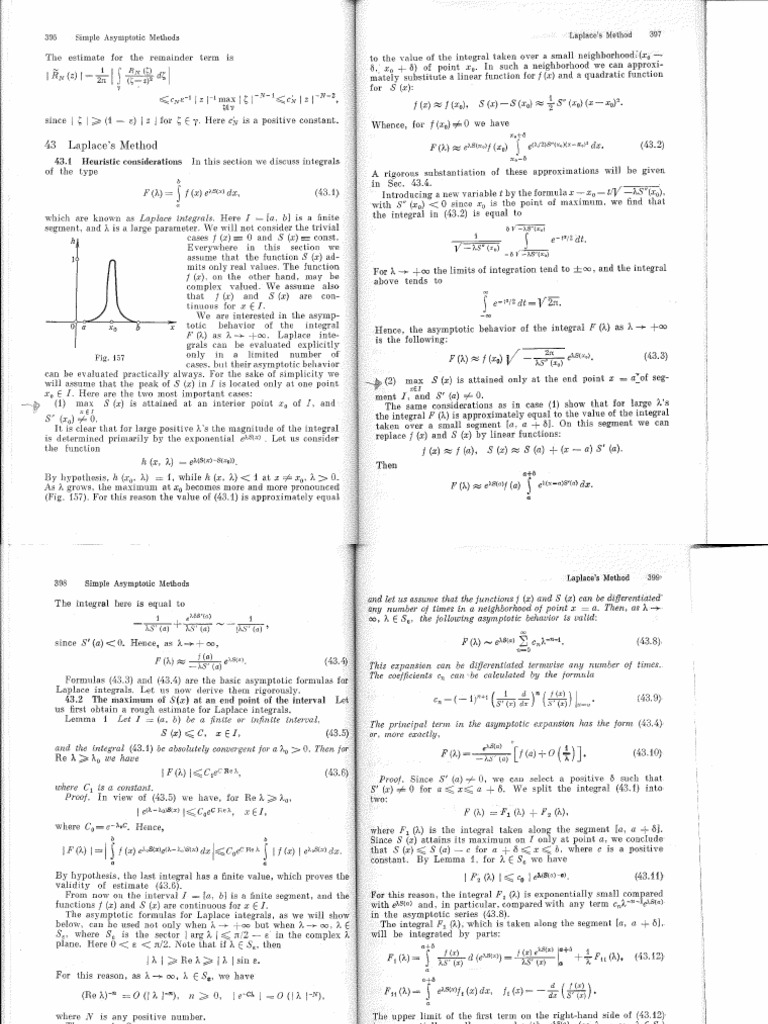 Saddle Point Method | PDF