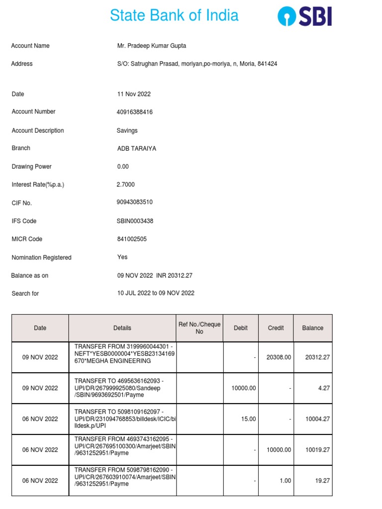 Account Statement (2) | PDF