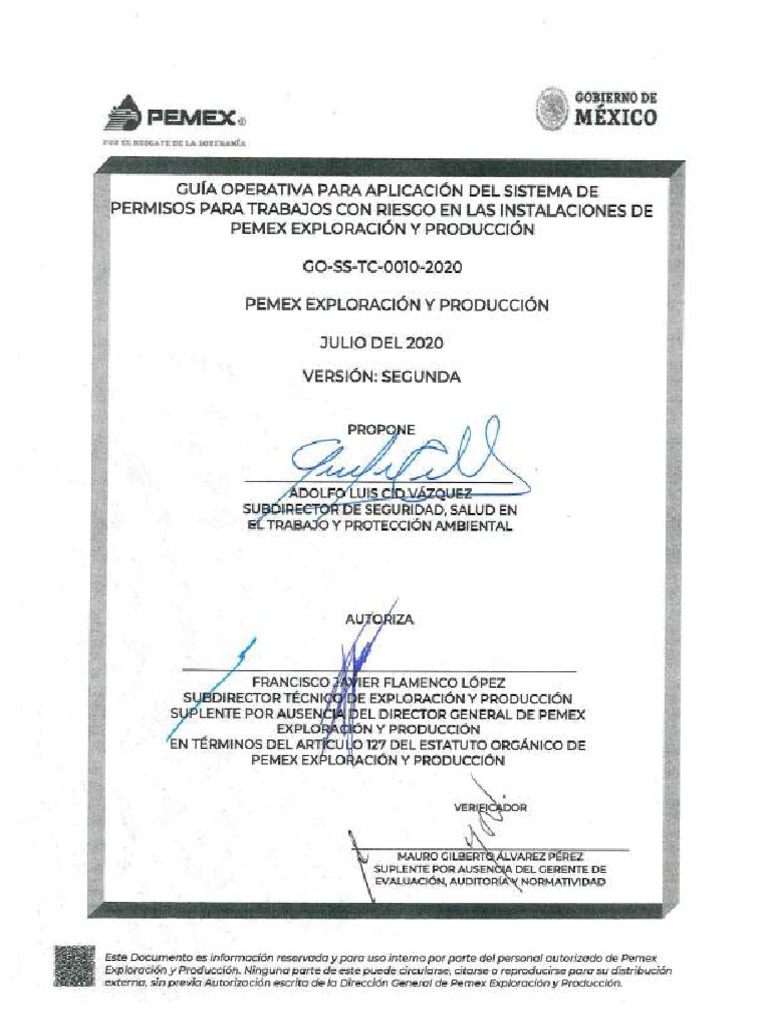 SPTRiesgo 2020 GO-SS-TC-0010-2020 1 | PDF