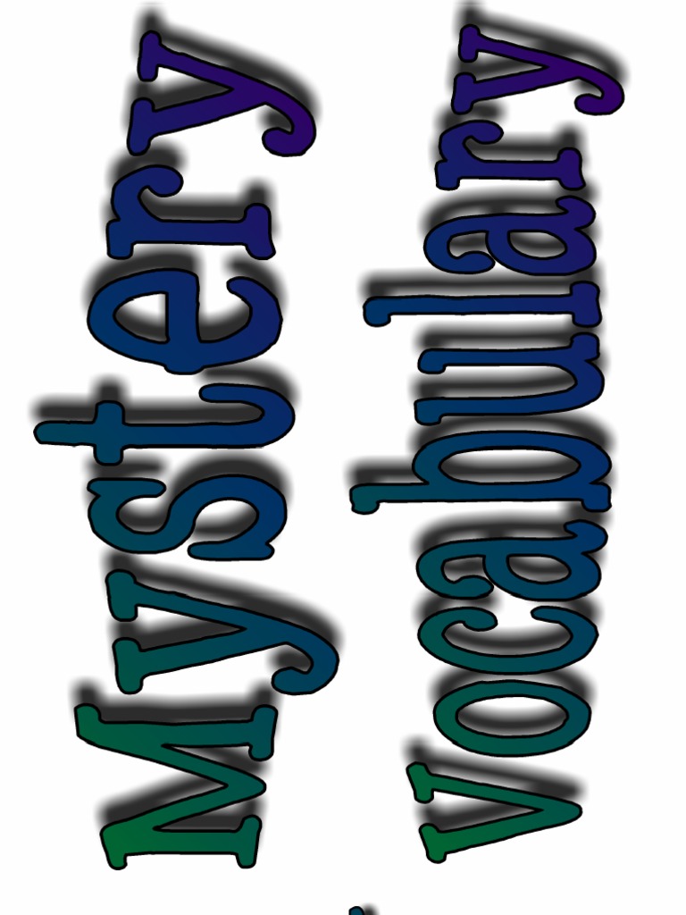 Mystery Genre Vocabulary Posters | PDF