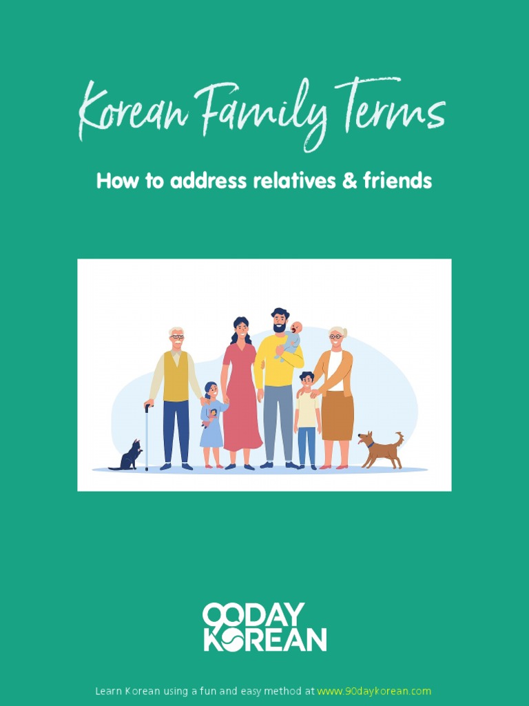 90 Minutes Korean - Korean Family Terms | PDF