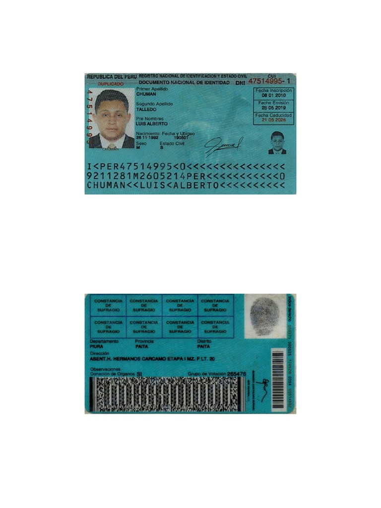 Dni Tipo Expediente | PDF